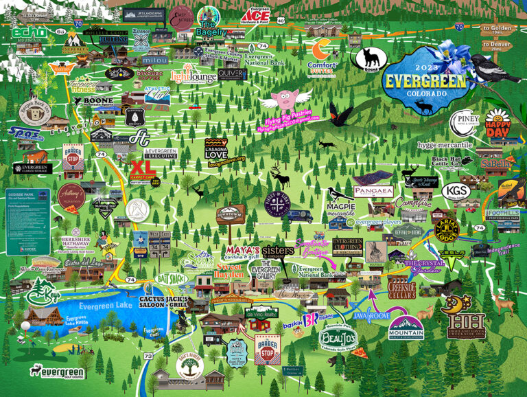 Evergreen Colorado Map - Evergreen Map